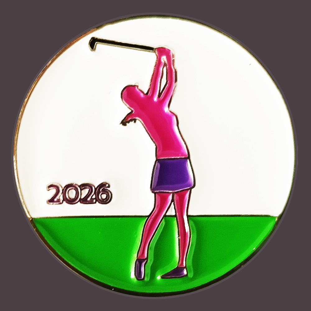 Lady Golfer Ball Marker 2026 - golfprizes