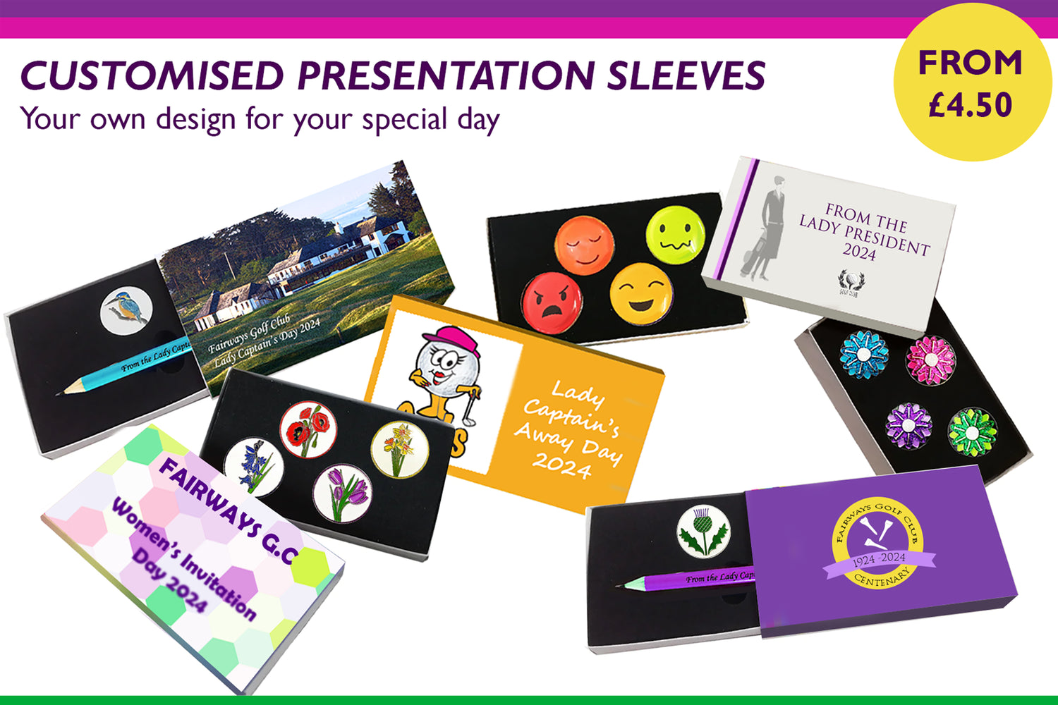 Exclusive golf prizes and gifts for lady captains and lady golfers